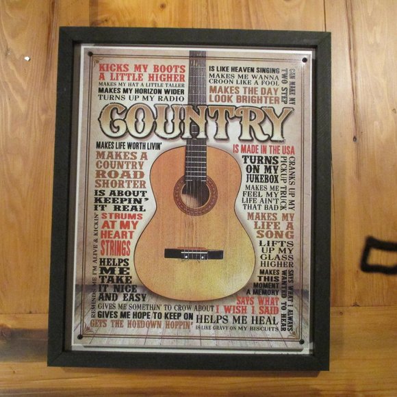 Germanspikes LLC | Wall Decor | Conversational Decor Country Music Wall ...